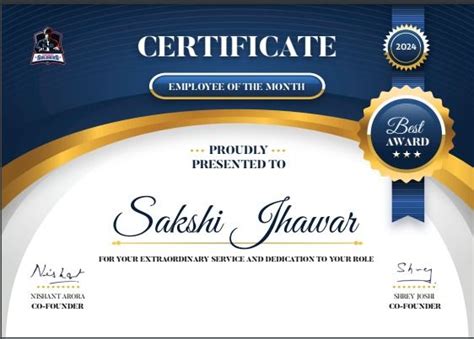 Sakshi Jhawar On Linkedin Corporatesoldiers Employeeofthemonth