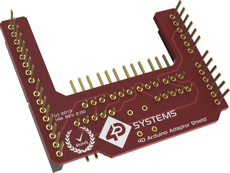 4d Arduino Adaptor Shield 4d Systems Resource Centre