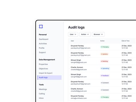 Audit Logs Ui By Divyansh Pandey On Dribbble