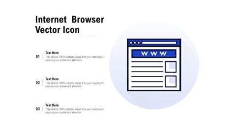 internet browser vector icon ppt powerpoint presentation infographics