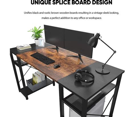 Buy Orion Computer Table 55 With Cpu Compartment Black S At 50 Off