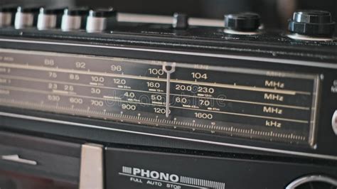 Retro Radio Tuning Display Stock Video Video Of History 349559831