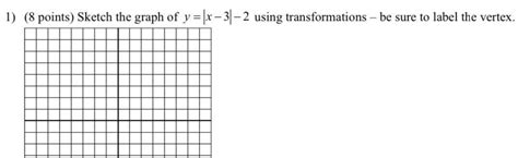 Answered 1 8 Points Sketch The Graph Of Y X 3 2 Using Transformations Kunduz