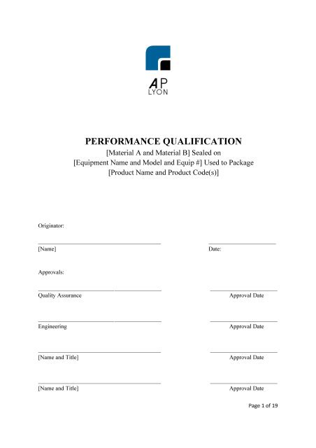 Validation Protocols Qualification Protocols