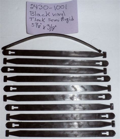 Black Vinyl 039 T 039 Lock 11 Luggage Strap Semi Rigid 5 7 8 034 By 3 8 1001 Ta4