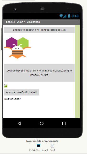 using linux commands in app inventor extension app showcase mit