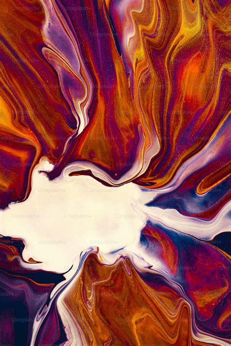 중앙에 흰색 원이 있는 추상화 사진 Unsplash의 무늬 이미지