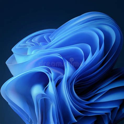 Gradient Blue Abstract Background With A Soft Curve And Smooth Lighting