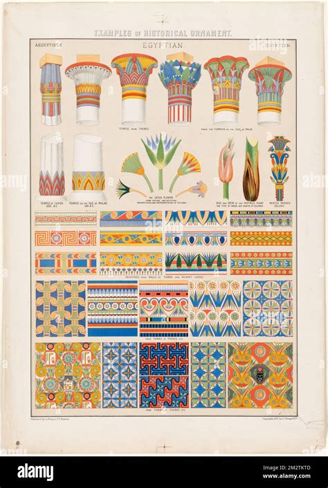 Examples Of Historical Ornament Egyptian Architectural Decorations