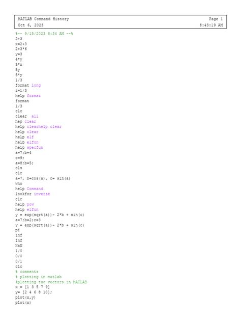 Matlab Pdf Matrix Mathematics Matrix Theory