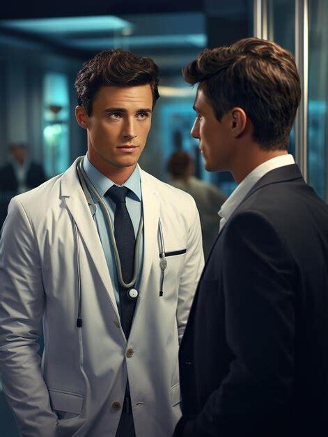 Premium Ai Image Doctor Adn Displeased Male Patient Uhd Wallpaper