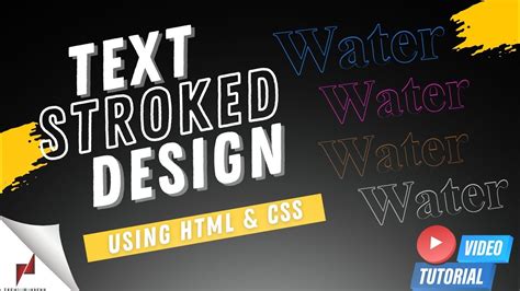 Text Stroked Colorful Text Using Html And Css Storked Text Animated Text Colorful Stroked