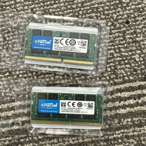 32gb 2x 16gb Ddr4 2400 Mhz Pc4 19200 Sodimm Laptop Memory Ram Crucial Ebay