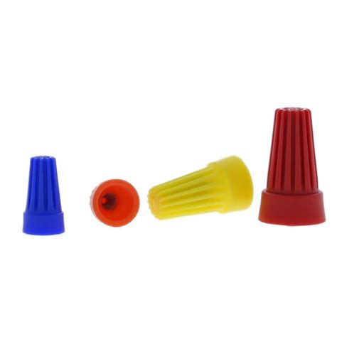 IDEAL WireTwist Blue Orange Yellow Red Assorted Colors Wire Connectors Count Jar