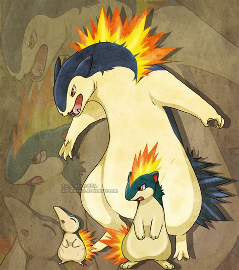 Cyndaquil Evolution Line By Mousewren On Deviantart