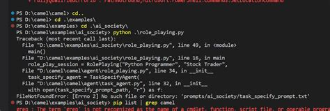 code examples appear broken · issue 65 · camel ai camel · github
