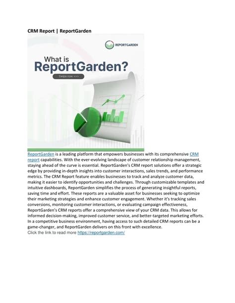 Ppt Crm Report Reportgarden Powerpoint Presentation Free Download