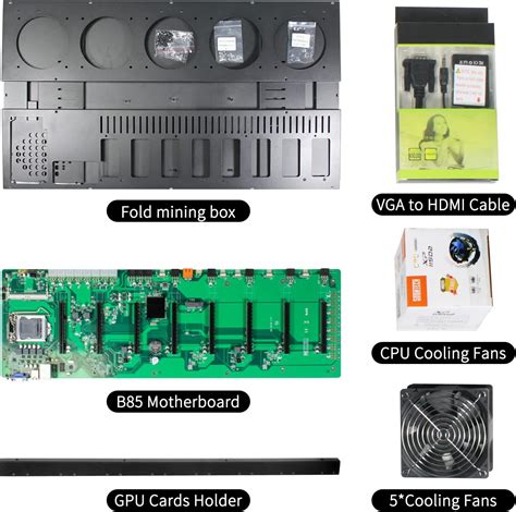 Buy GPU Mining Rig Frame Fold Case Ethereum GPU Mining Rig Complete Crypto Miner Including