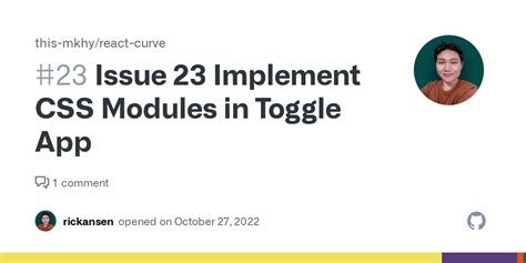 Issue 23 Implement Css Modules In Toggle App · Issue 23 · This Mkhyreact Curve · Github