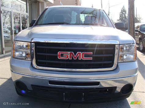2011 Pure Silver Metallic Gmc Sierra 1500 Sl Extended Cab 4x4 57788302 Photo 2