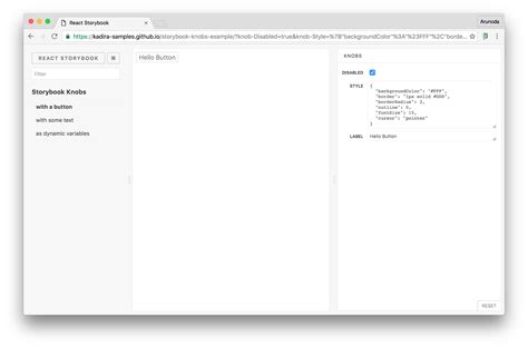 Introducing Storybook Knobs Edit React Props And Values On The Fly