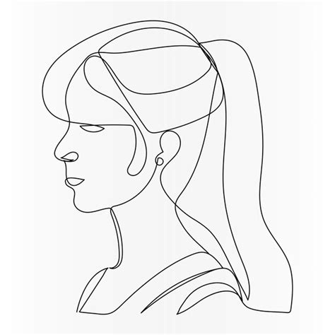 Premium Vector Continuous One Line Drawing Of Womens Day Outline