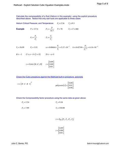 Mathcad Explicit Solution Cubic Equation Examples Pdf