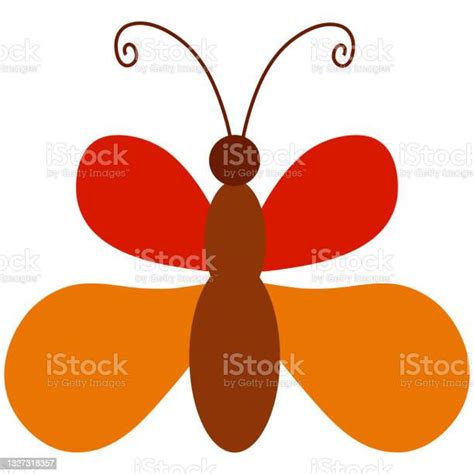 흰색 배경에 고립 된 만화 플랫 스타일의 나비 벡터 일러스트레이션 0명에 대한 스톡 벡터 아트 및 기타 이미지 0명 검은색 곤충 Istock