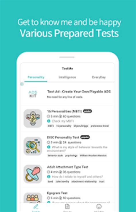 android 용 test me personality tests 다운로드