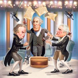 Thomas Jefferson And Alexander Hamilton Cartoon