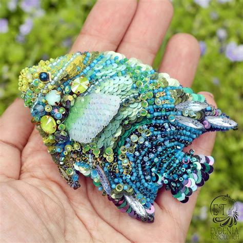 Броши ручной работы Ярмарка Мастеров ручная работа Купить Брошь рыбка Морской ангел