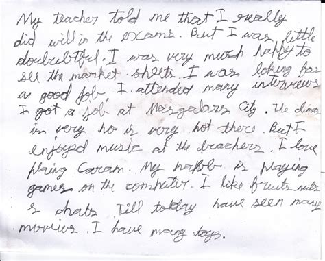 Schizophrenia Handwriting Examples