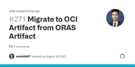 Migrate To OCI Artifact From ORAS Artifact Issue Oras Project Oras Go GitHub