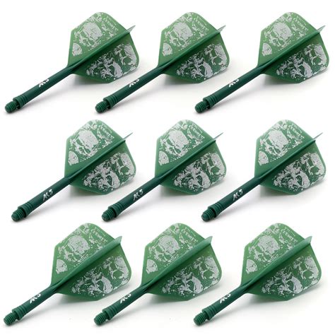 Cuesoul 3 Sets Integrated Dart Shaft And Flights Dart Shaft Length 21mm 28mm 33mm Big Wing Shape