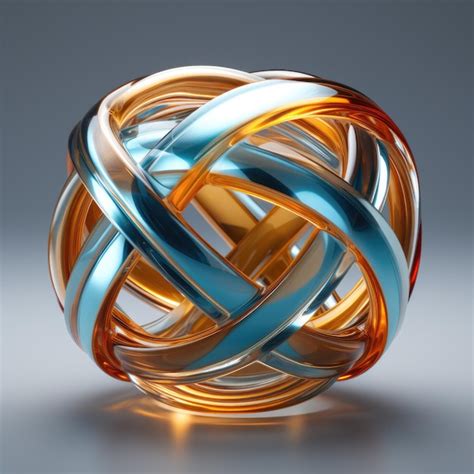Premium Ai Image Abstract Knot Made From Plastic