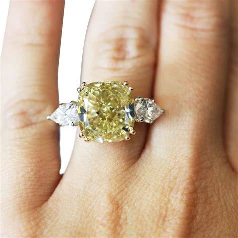 Big Fancy Yellow Diamond Ring At Spencer Gilligan Blog