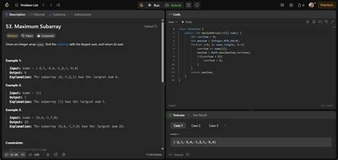 30daysofcode Day6 Maximumsubarray Kadanesalgorithm Java