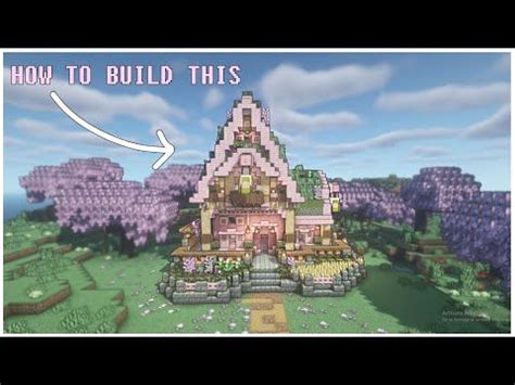 How To Build A Cherry House Block By Block │ Minecraft 120 Tutorial In