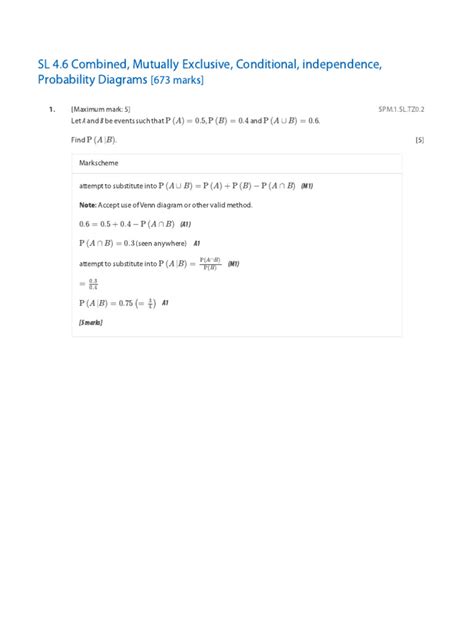 Sl 46 Combined Mutually Exclusive Conditional Independence