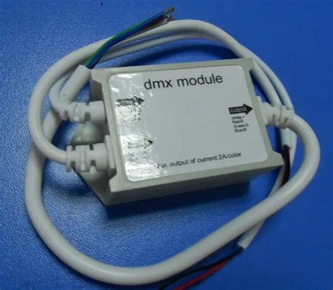 DMX Module Decoder DC V Input P N LN DMXMODEL CH V In RGB Controlers From Lights