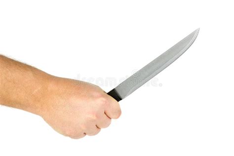 Mano Con El Cuchillo Imagen De Archivo Imagen De Asimiento 17857503