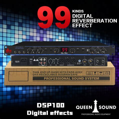 Dbx Dsp 100 Professional Pre Level 99 Effects Processing Dsp Effects Karaoke Audio Processor
