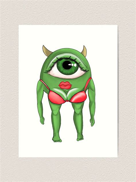 Mike Wazowski Sexy Art Print By Mld727 Redbubble