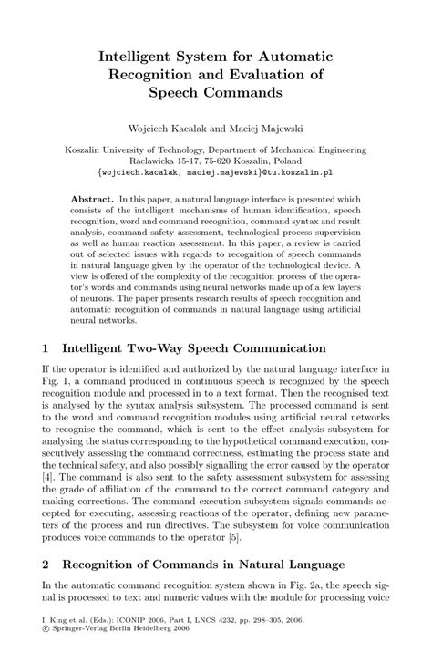 Pdf Intelligent System For Automatic Recognition And Evaluation Of