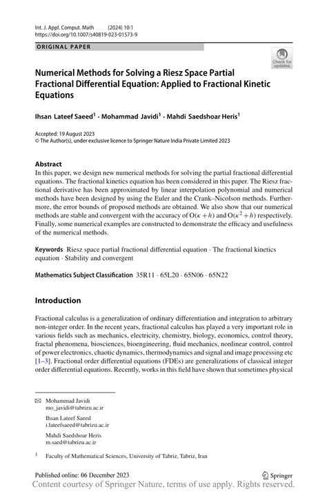 numerical methods for solving a riesz space partial fractional