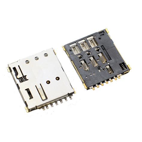 Mm Push Push Nano SIM Memory Card Connector PIN SMT Right Angle