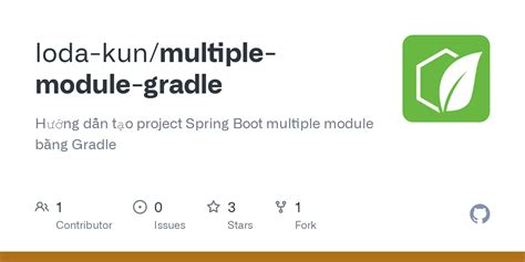 GitHub loda kun multiple module gradle Hướng dẫn tạo project Spring