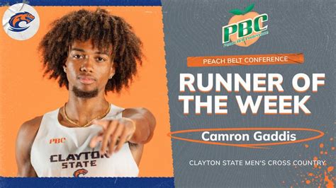 Camron Gaddis Earns Pbc Male Runner Of The Week Honors Clayton State