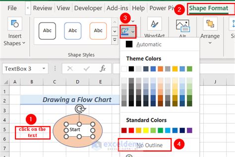 How To Draw Engineering Drawing In Excel 2 Suitable Examples