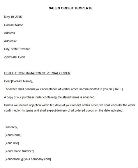 Order Confirmation Template Word Templates Hexagon